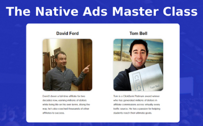 David Ford, Tom Bell The Native Ads Master Class