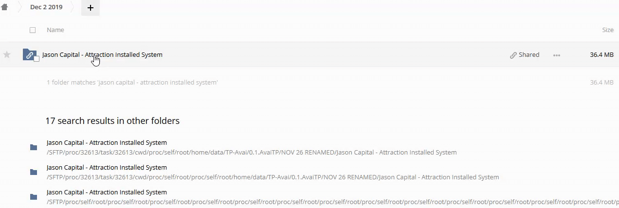 Jason Capital Attraction Installed System